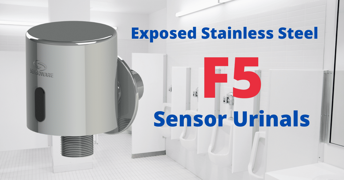 Exposed Stainless Steel Urinal Sensor F5 | Sensoware