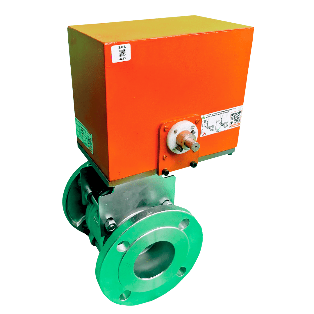 Electric Actuated Stainless Steel Flanged Ball Valve | Sensoware