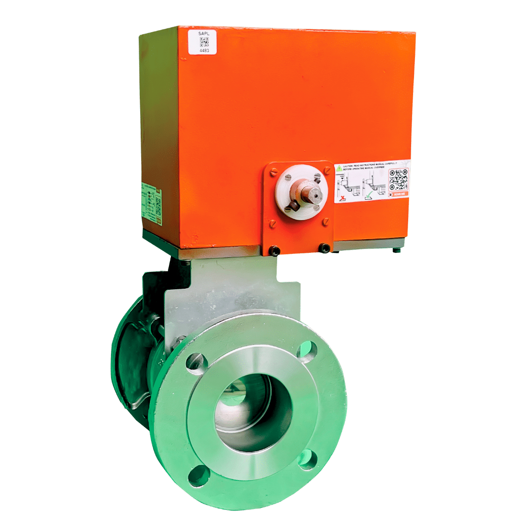 Electric Actuated Stainless Steel Flanged Ball Valve | Sensoware